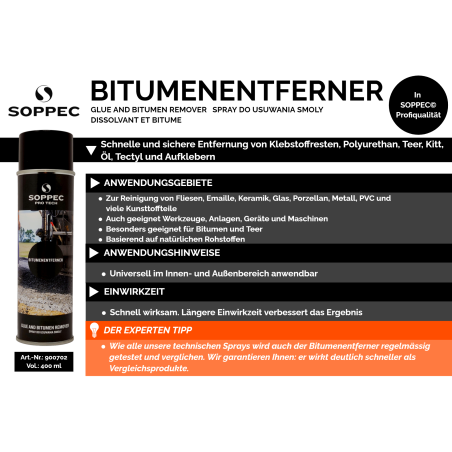 High quality Glue and bitumen remover | SOPPEC - Technima Central