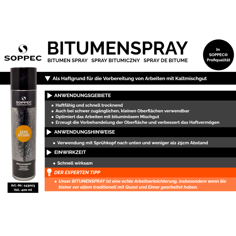 Bitumous Spray AEROBITUME - SOPPEC | Technima